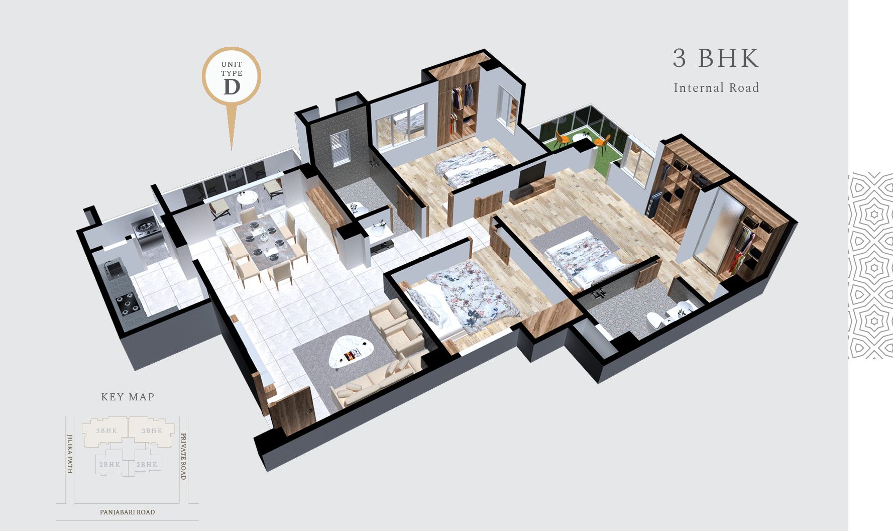 Metropolitan Nirvana - 2, 3 & 4BHK Premium Apartments at Panjabari, Six ...